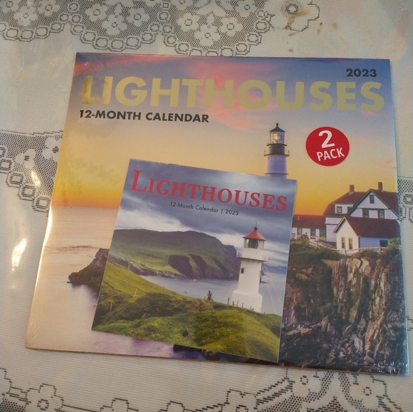 Office | Bundle Of 2 Calendars 223 Light Houses Wall Desk | Poshmark